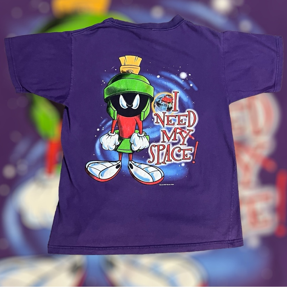 Vintage 97’ Looney Tunes Marvin The Martian Large Poc… - Gem